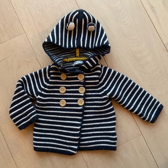 Mini Boden | Jackets & Coats | Baby Boden 36 Striped Knit Jacket | Poshmark